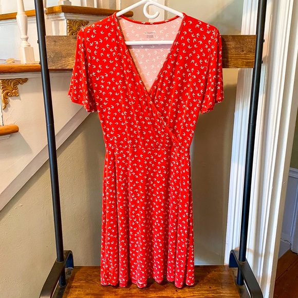 41 Hawthorn | Dresses | 4 Hawthorn Elisse Red Knit Surplice Dress Size ...
